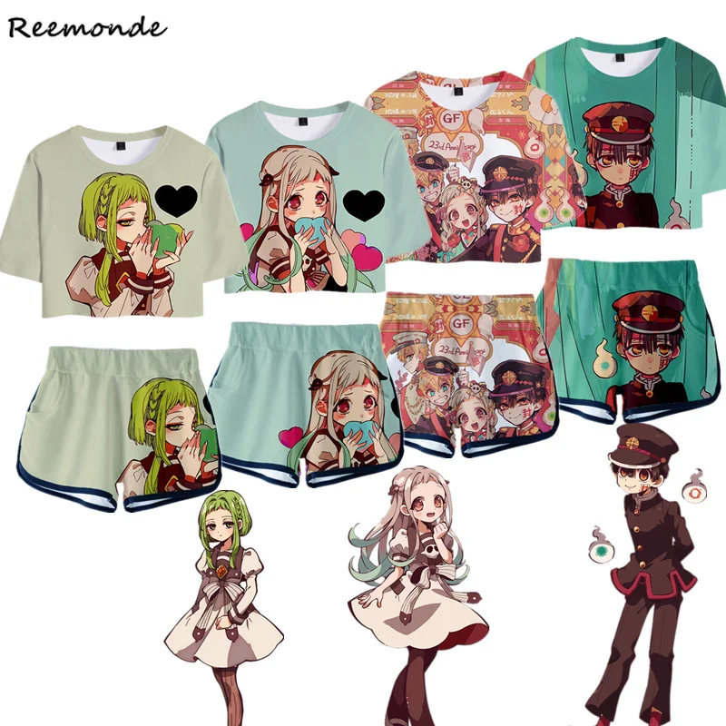 Anime Wc Gebunden Hanako kun Sets Cosplay Nene Yashiro Hemd Shorts Yugi ...