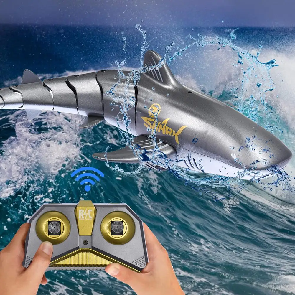 2-4G-Remote-Control-Whale-Shark-Toy-1-18-RC-Shark-Boat-Robot-Radio ...