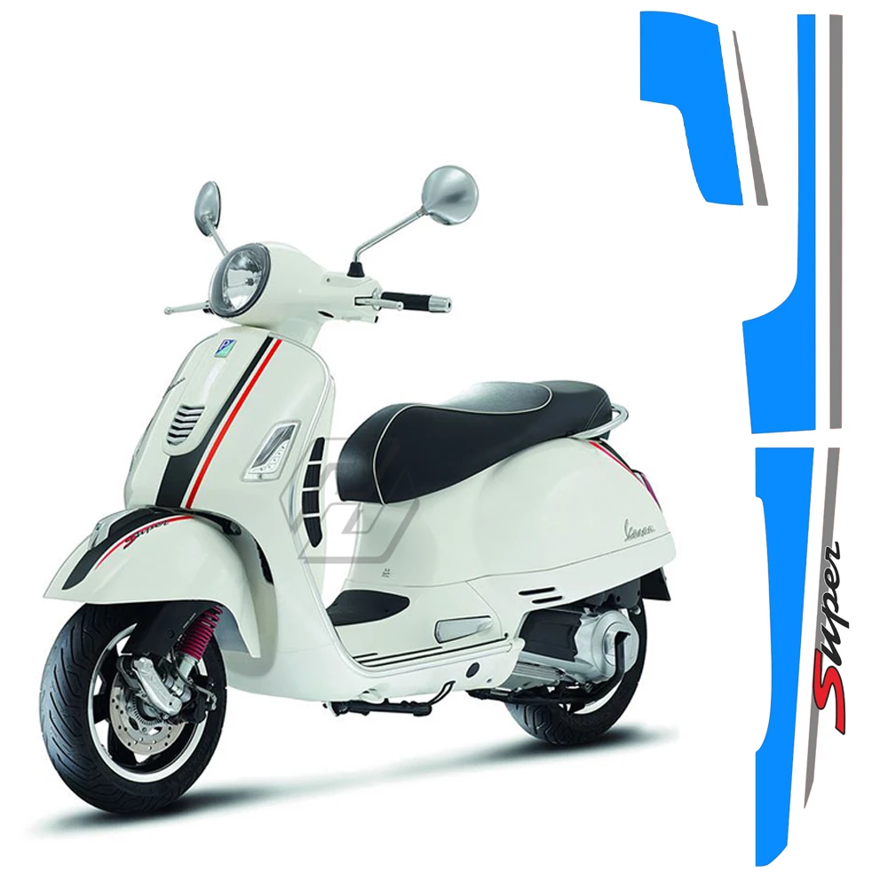 Motorcycle Decals Kit Case for Vespa GTS 300 Super 2008 2018 and GTV ...