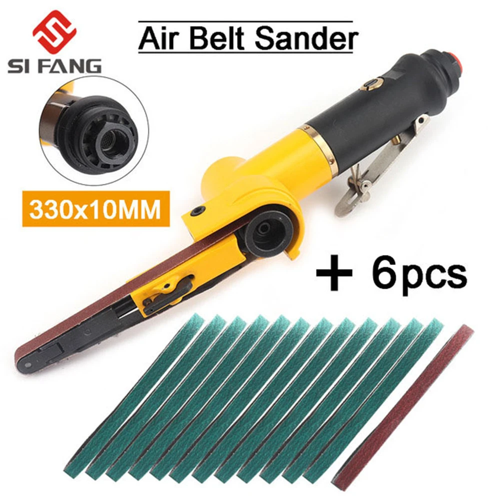 10*330mm Air Belt Sander Sanding Belt Adapter Pneumatic DIY Sanding ...