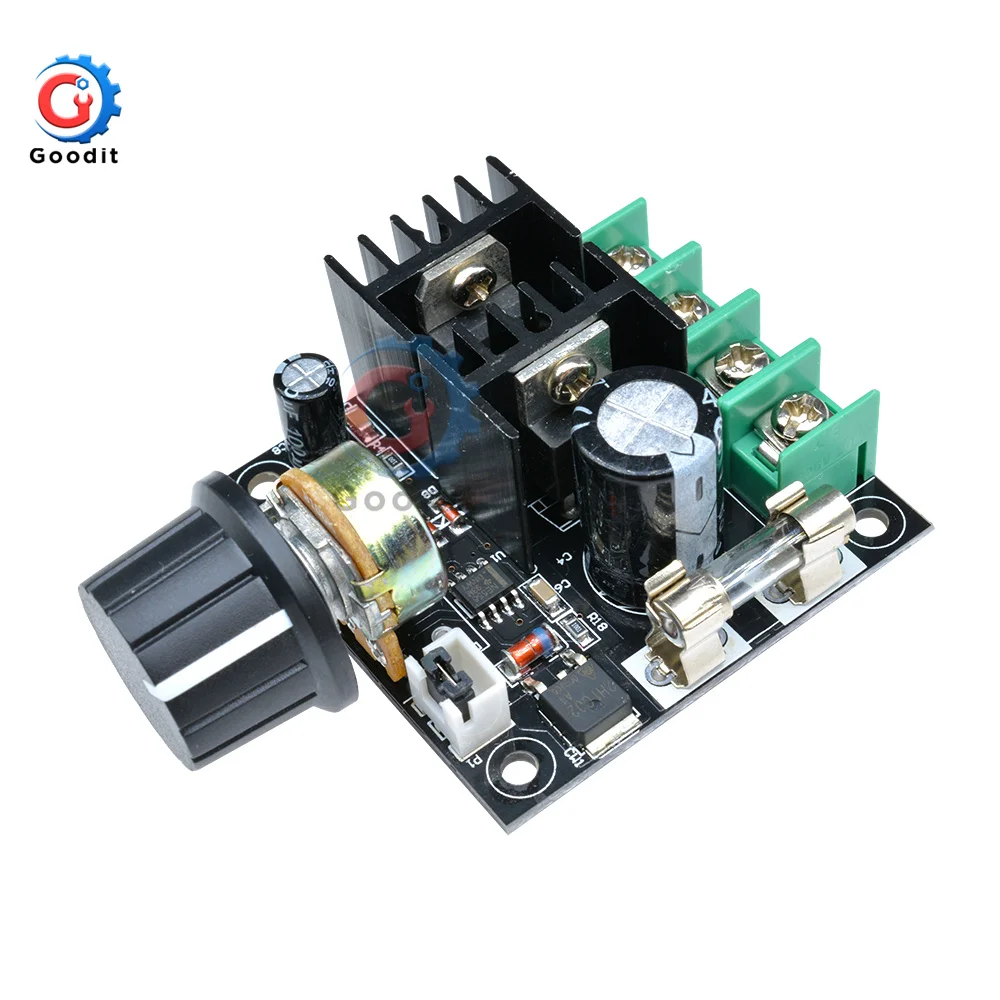 Speed Controller DC 12V 40V 32V 24V 10A Auto PWM DC Motor Voltage Regulator Governor w/ Knob ...