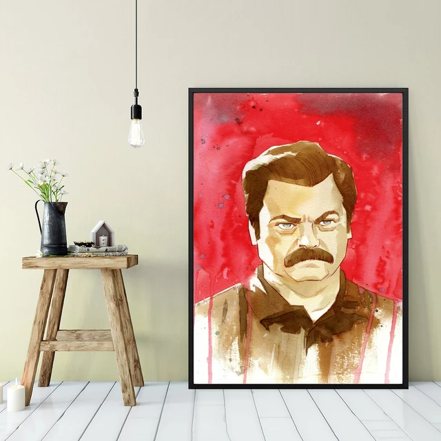 Ron Swanson Painting