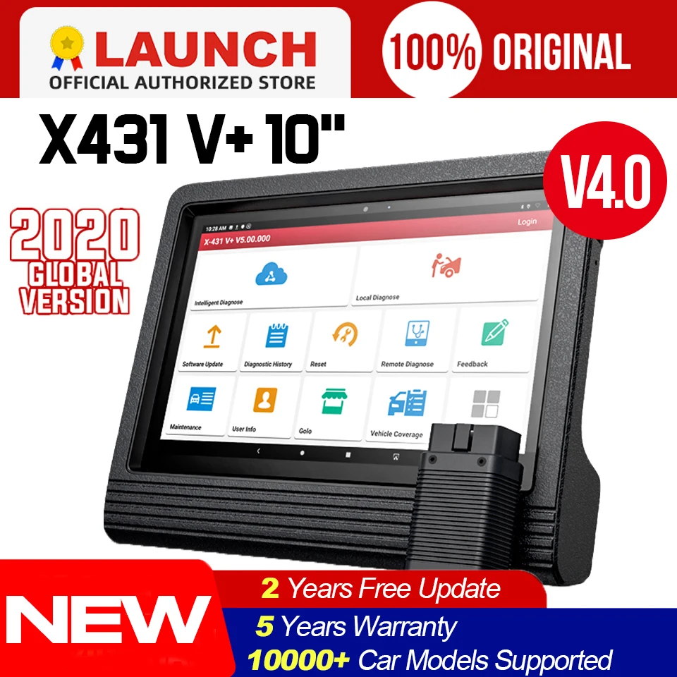 New Launch X431 V plus 10" X431 V+ V4.0 obd2 diagnostic scanner ECU ...