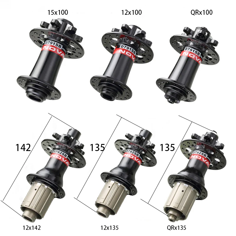 Novatec-D791SB-D792SB-24h-28h-32h-MTB-Bike-Road-Disc-Hub-6-Bolts-Front ...