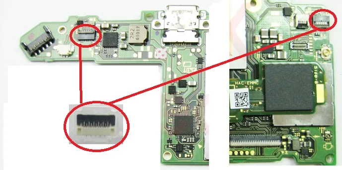 11PIN FPC Rail Flex Connector For Nintendo Switch Console motherboard ...