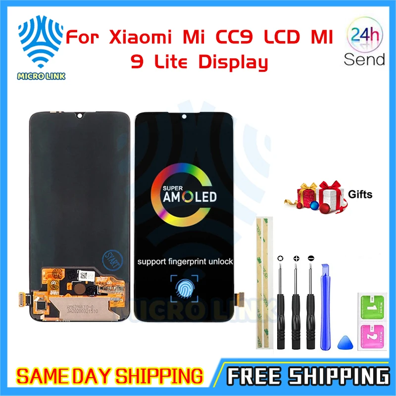 หน้าจอ LCD สำหรับ Xiaomi Mi CC9 LCD MI 9 Lite จอแสดงผล Touch Screen ...