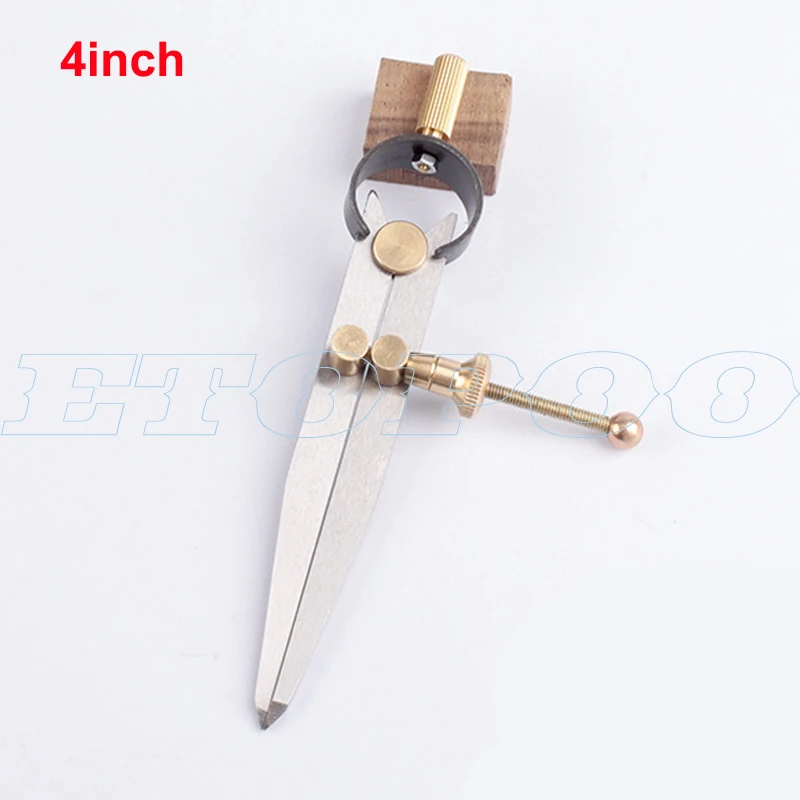 Typeb - Compas de meubles en cuir rotatif, 4 pouces, diviseur'aile ...