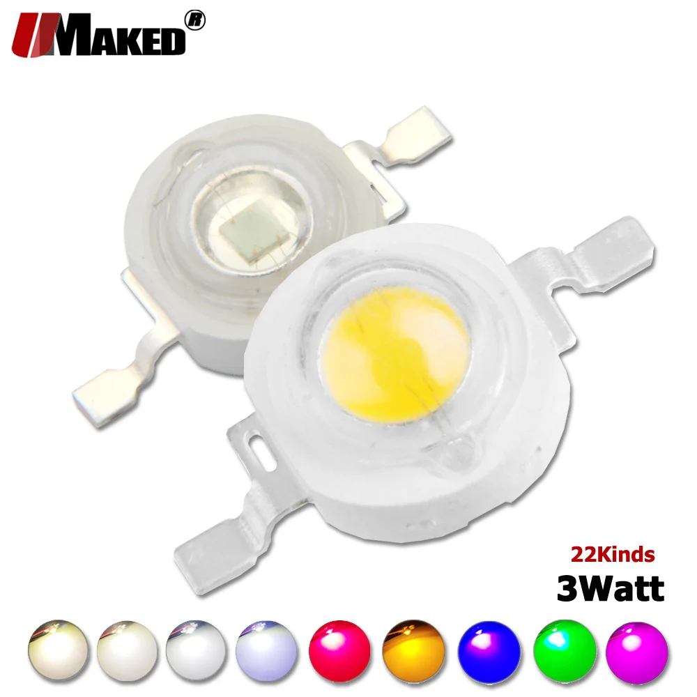 3w 3 Watt High P Red LED B Lamp Bulb W DIY €3.77 mayhopphat.com