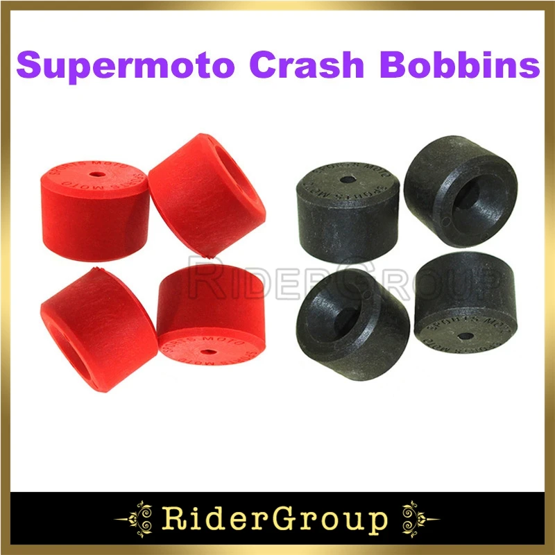 2-Colors-Supermoto-Crash-Bobbins-Rubber-For-Pit-Dirt-Motorcycle-Motord ...