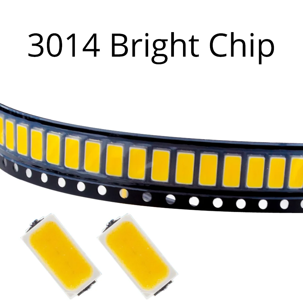 100Pcs SMD LED 3014 White Red Green Blue Yellow SMD SMT Beads 10 12LM ...