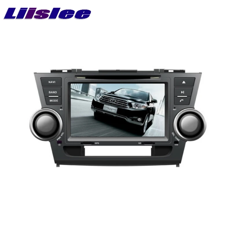 LiisLee Radio Multimedia con GPS para coche Toyota Highlander, Radio de ...