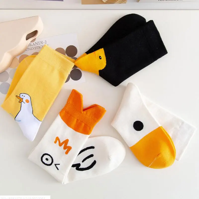 Cute Goose Head Socks Animal Casual Cotton For Women Socks Fashion ...
