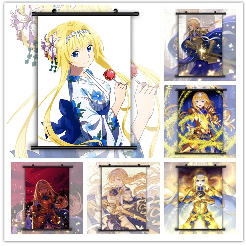 Espada arte online alice shuberg anime manga hd impressão cartaz de ...