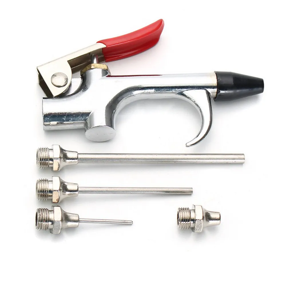 5PCS/Set Durable Air Compressor Blow Guns Tool Kit Inflation Needle ...