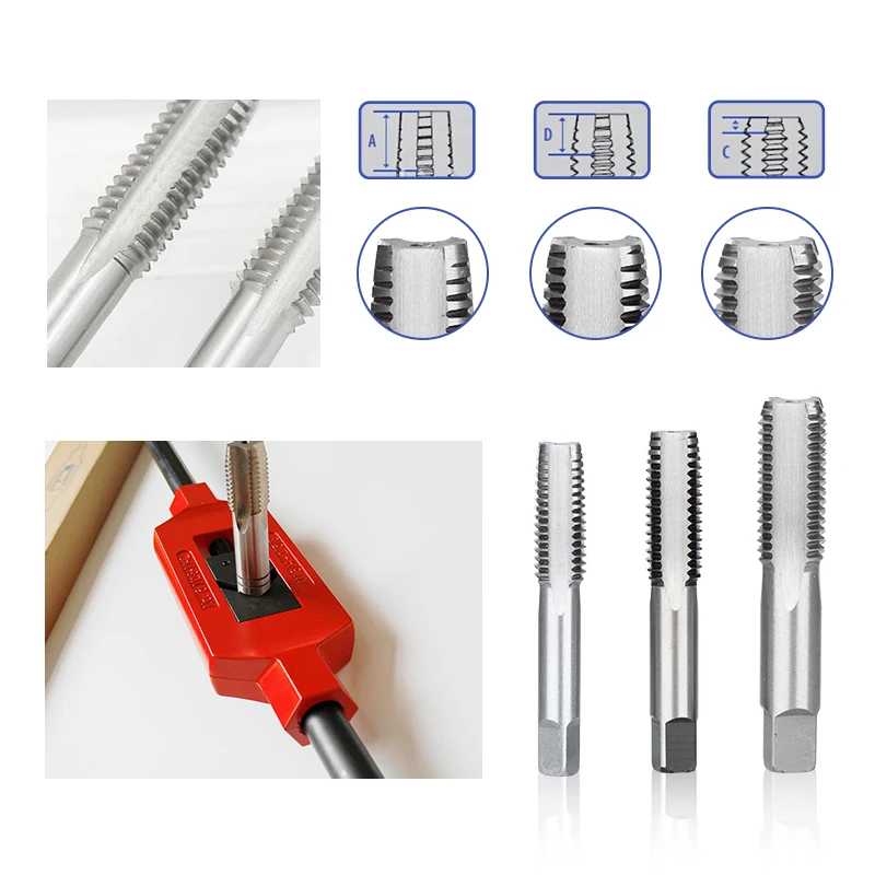 FILIERE - BUSE DE FILAGE - TARAUD,3pcs M22--Jeu De Tarauds À Filetage Métrique, Perceuse À Vis ...