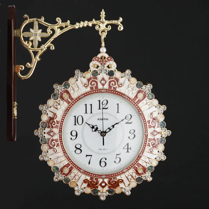 European-Wall-Clock-Modern-Design-Arabic-Roman-Number-Clock-Living-Room ...