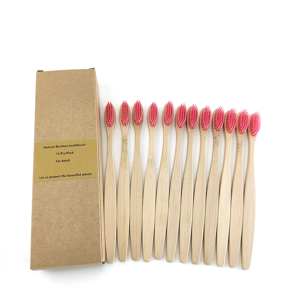 12PCS Eco Friendly Vegan Bamboo Toothbrush For Travel - Shop The Veganary