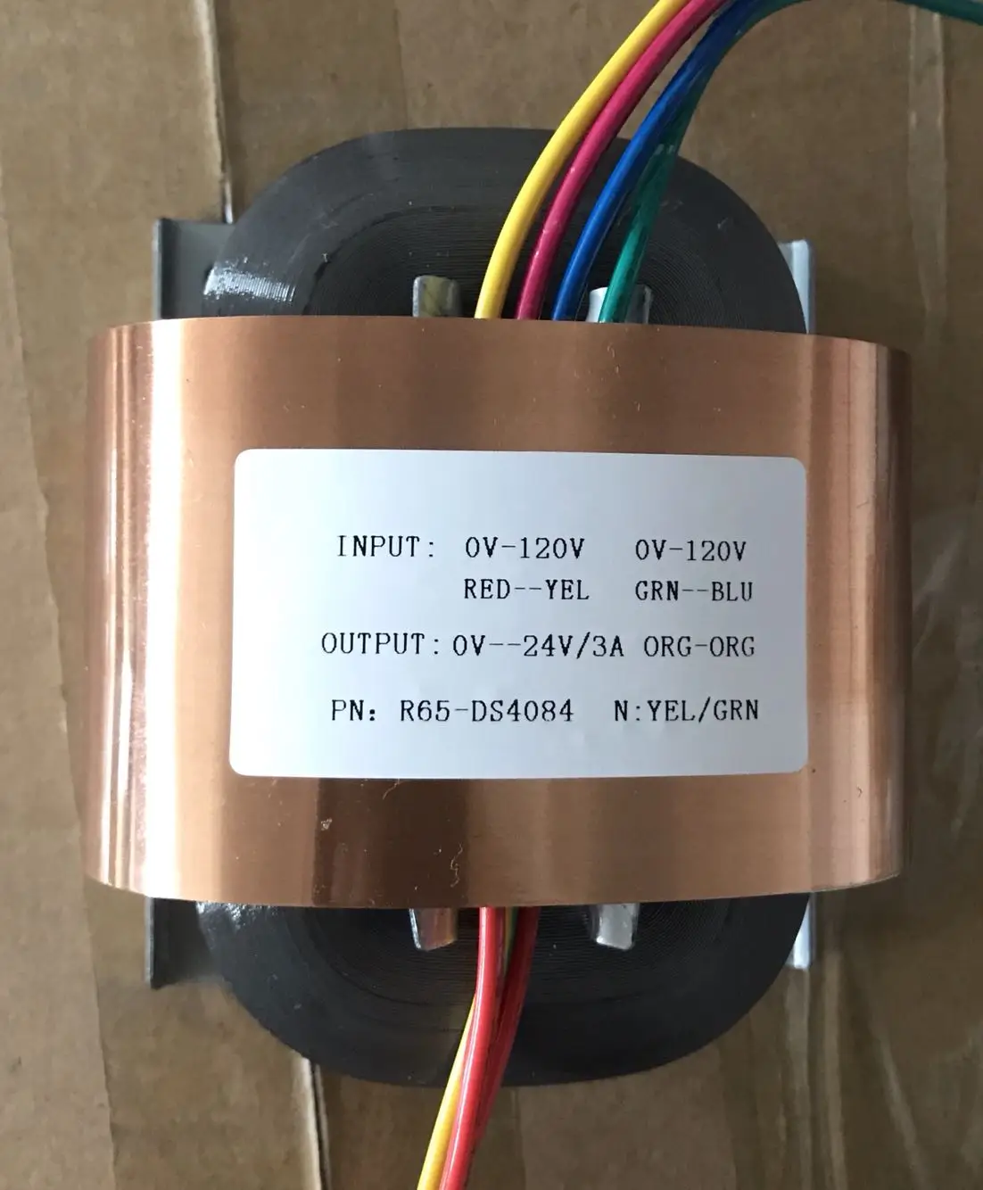 24v 3a R Core Transformer 80va R65 Custom Transformer 2*120v Copper ...