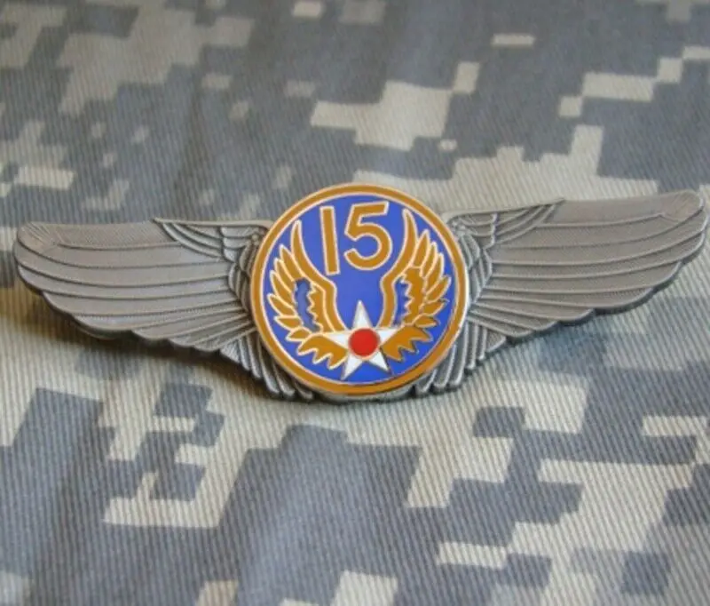 Tomwang2012. Fifteenth Air Force 15th Af Usaf Military Pilot Wing Badge ...