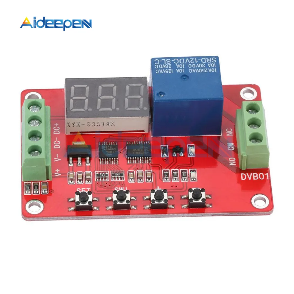 DC5V 12V 24V DVB01 Digital Voltage Comparator Voltmeter Microcontroller ...