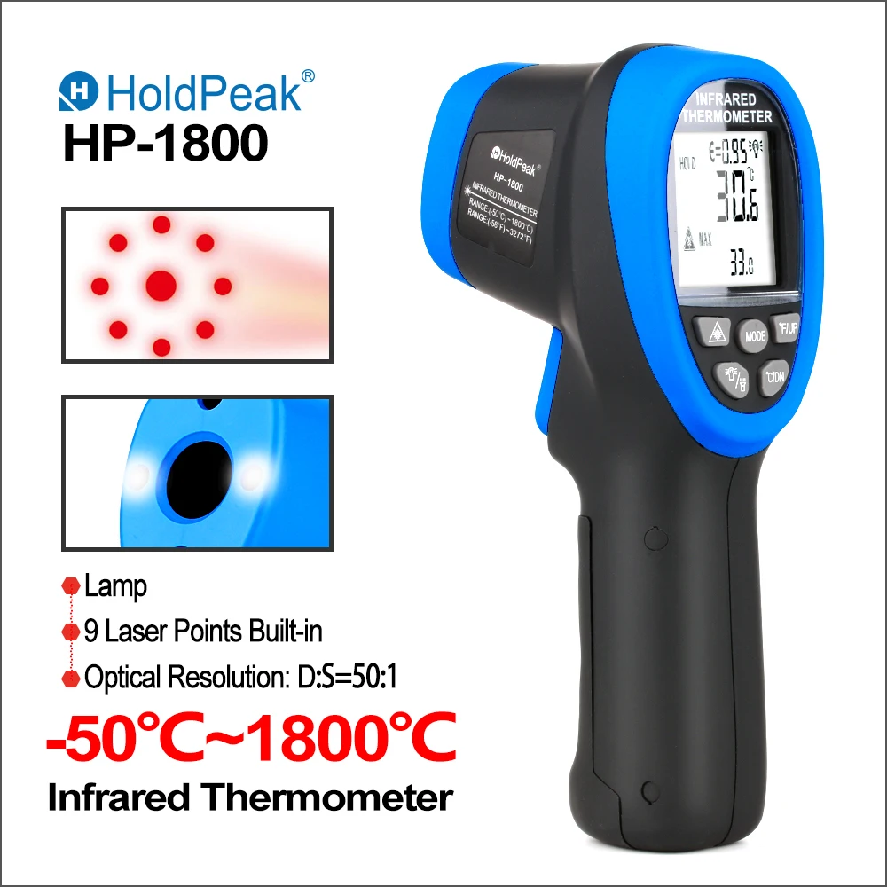 Optical Pyrometer Thermometer