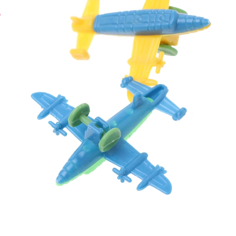 10-Pcs-Mini-Plastic-bomber-plane-Fighter-Aircraft-Model-Toy-Military ...