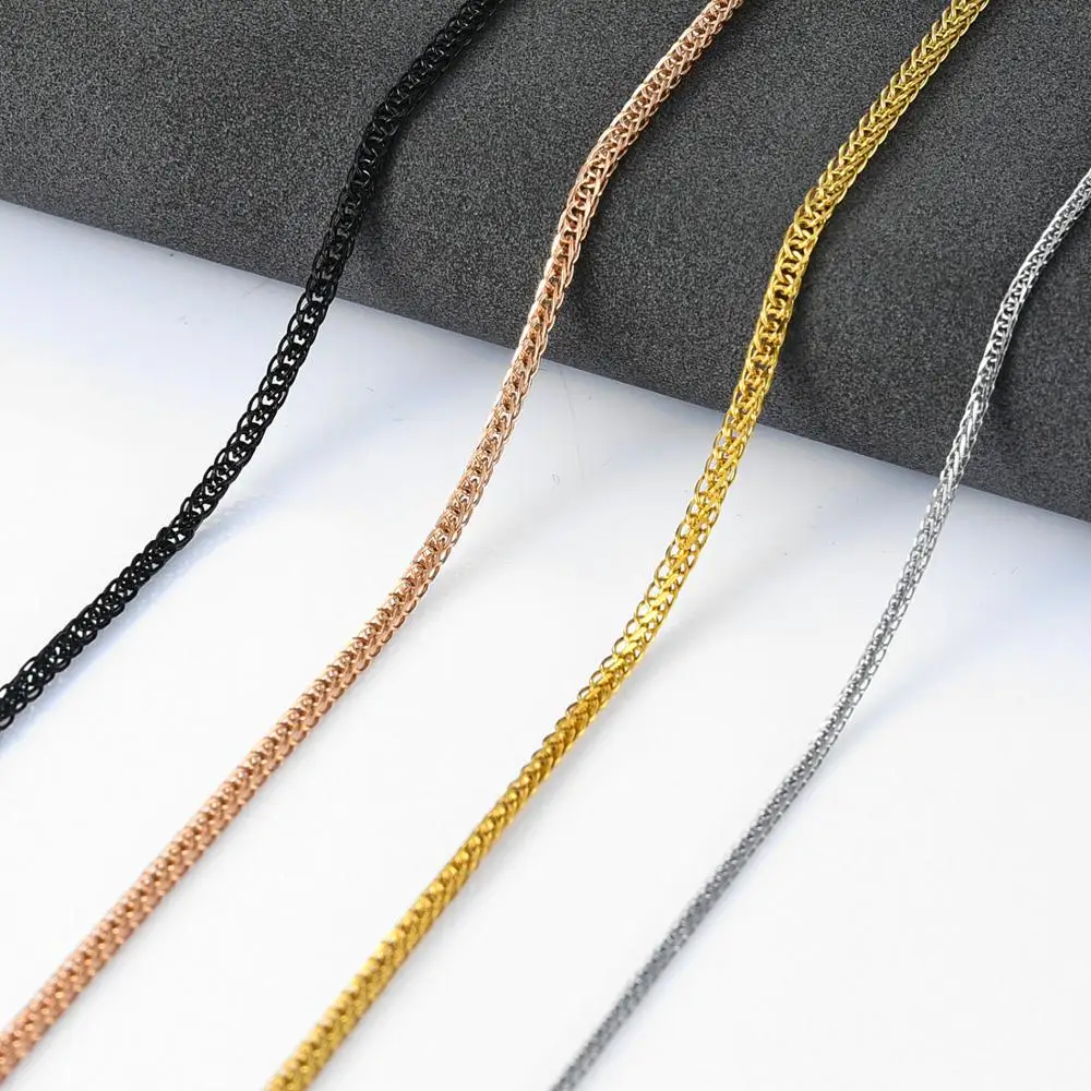Width-1-2mm-Chain-Gold-Steel-Black-Rose-Color-Stainless-Steel-Chain ...