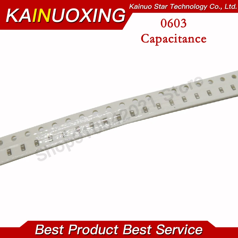 100pcs 0603 50V SMD Thick Film Chip Multilayer Ceramic Capacitor 0.5pF-22uF 10NF 100NF 1UF 2.2UF ...