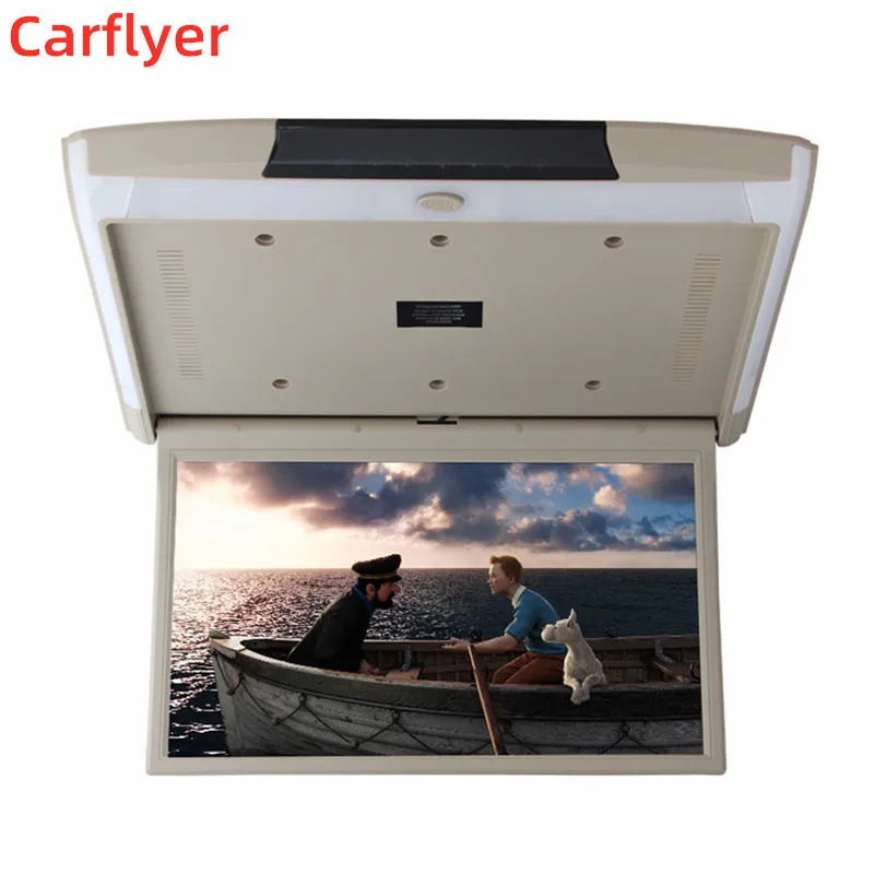 15.6'' Car Roof Monitor LCD Flip Down Screen Overhead Multimedia Video ...