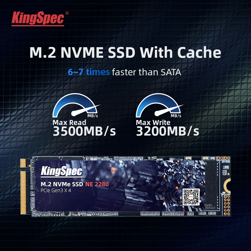 Kingspec 512gb m.2 ssd com dram m2 pcie nvme 1tb 2tb unidade de estado sólido 2280 disco rígido ...