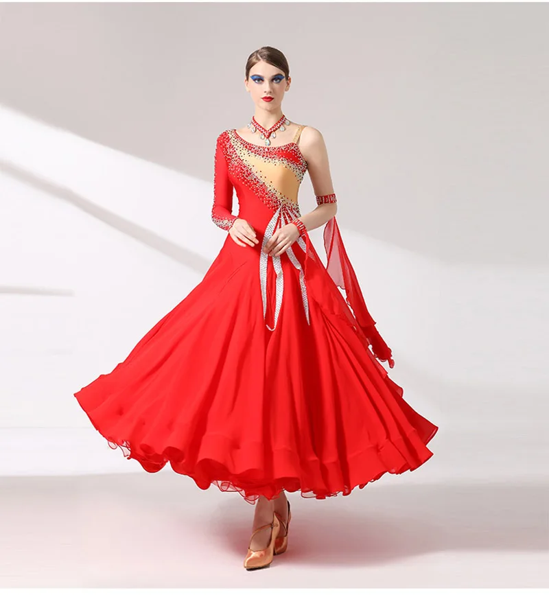 Women-Advanced-Ballroom-Dancing-Dress-Lady-2024-New-Red-Professional-Stage-Standard-Flamenco ...