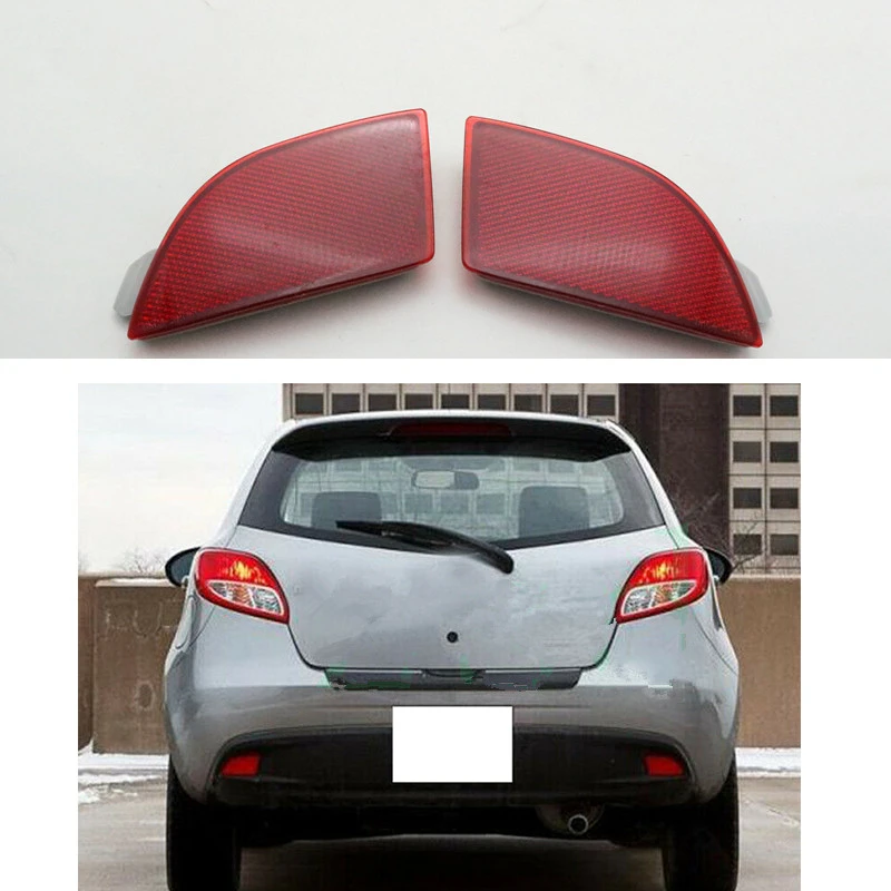 Car Accessories Rear Bumper Reflector Lamp Tail Fog Light For Mazda 2 ...