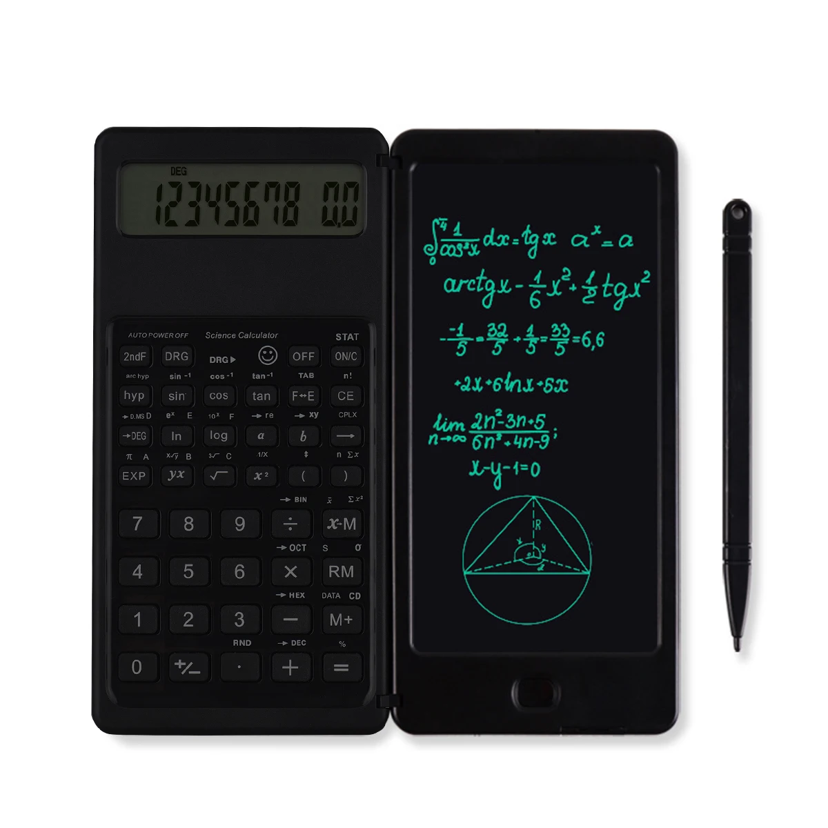 Portable-Calculator-10-Bit-LCD-Screen-Science-Smart-Calculate-Machine ...