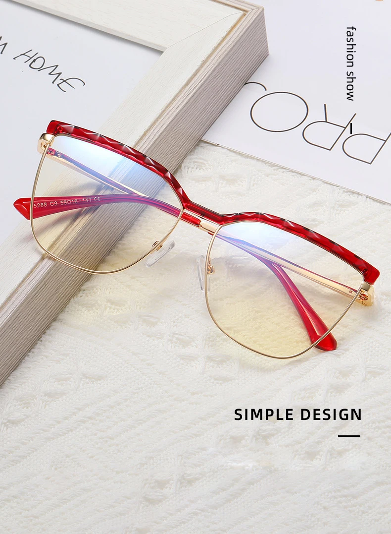 Generic Optical Female Eyeglasses For Nearsightedness Diopter 0 ...