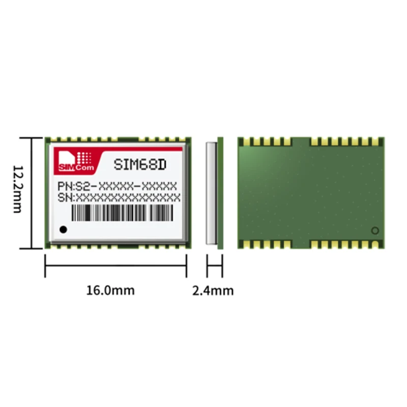 SIMCOM SIM68D GNSS module support L1/L5 dual-band GPS GLONASS BeiDou ...