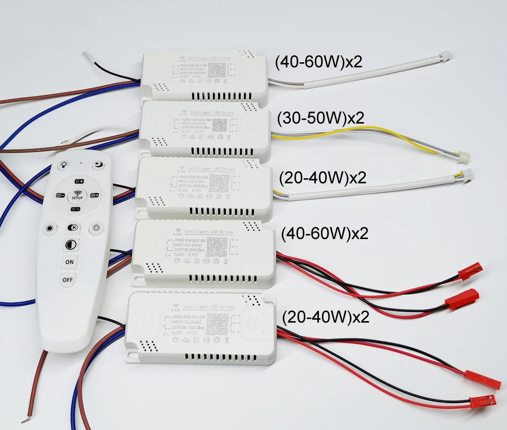 Transformateur d'éclairage,Pilote LED Intelligent APP et télécommande 2.4G LED transformateur ...