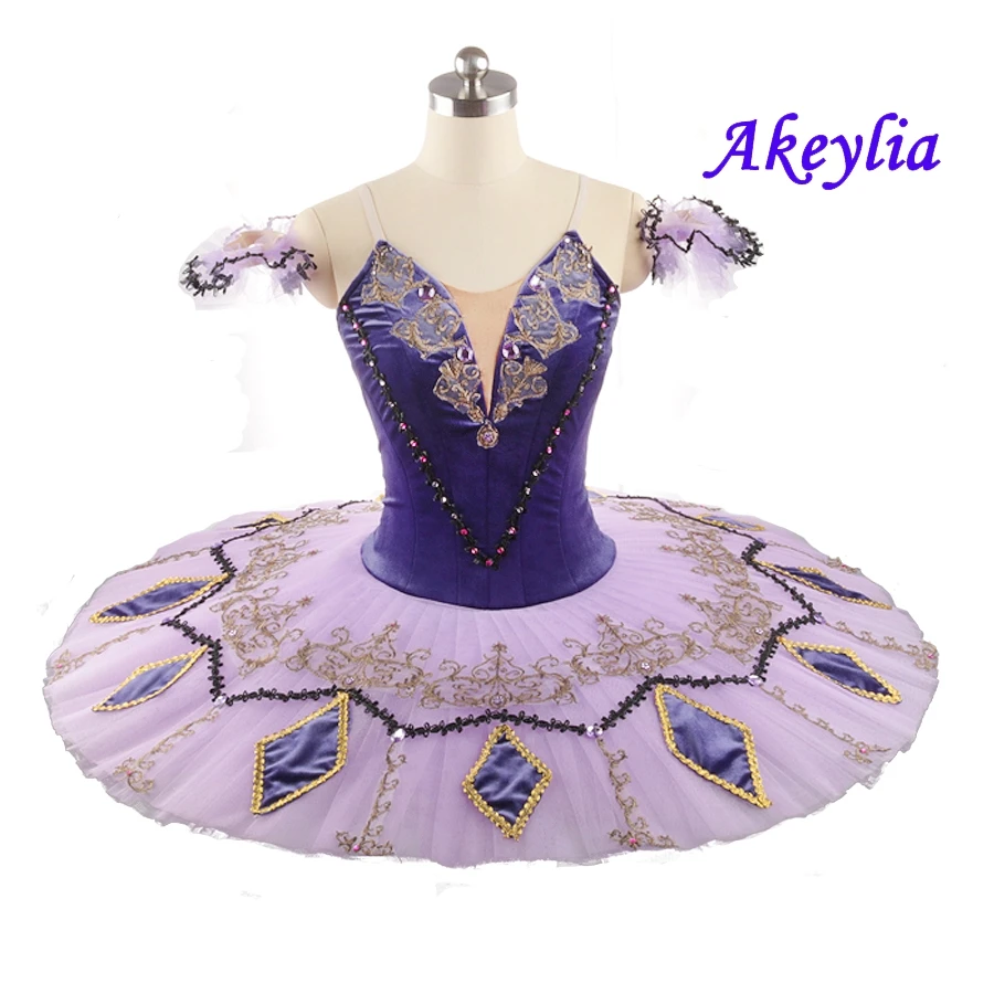 Dark purple Ballet Tutu professional Stage Costumes dress for ...