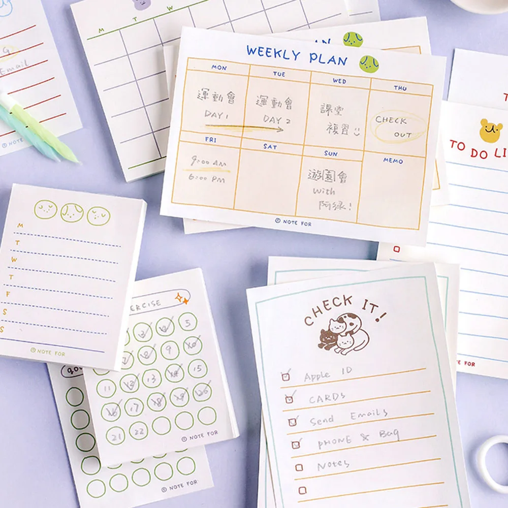 Daily Plan Memo Notes Creative Office And School Stationery To Do List ...