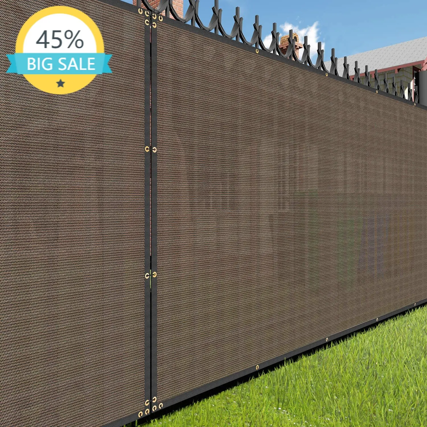 4-X-50-Privacy-Fence-Fabric-Windshield-Cover-Commercial-Outdoor ...