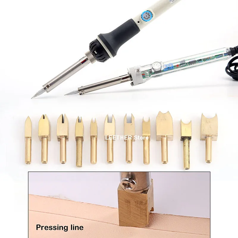 Leather electric edge press brass edge sealer edge ironer scalp Leather ...