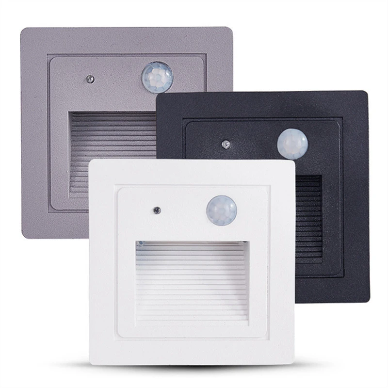5w Pir Sensor Stair Led Wall Light Step Bedroom Wall Led Light ...