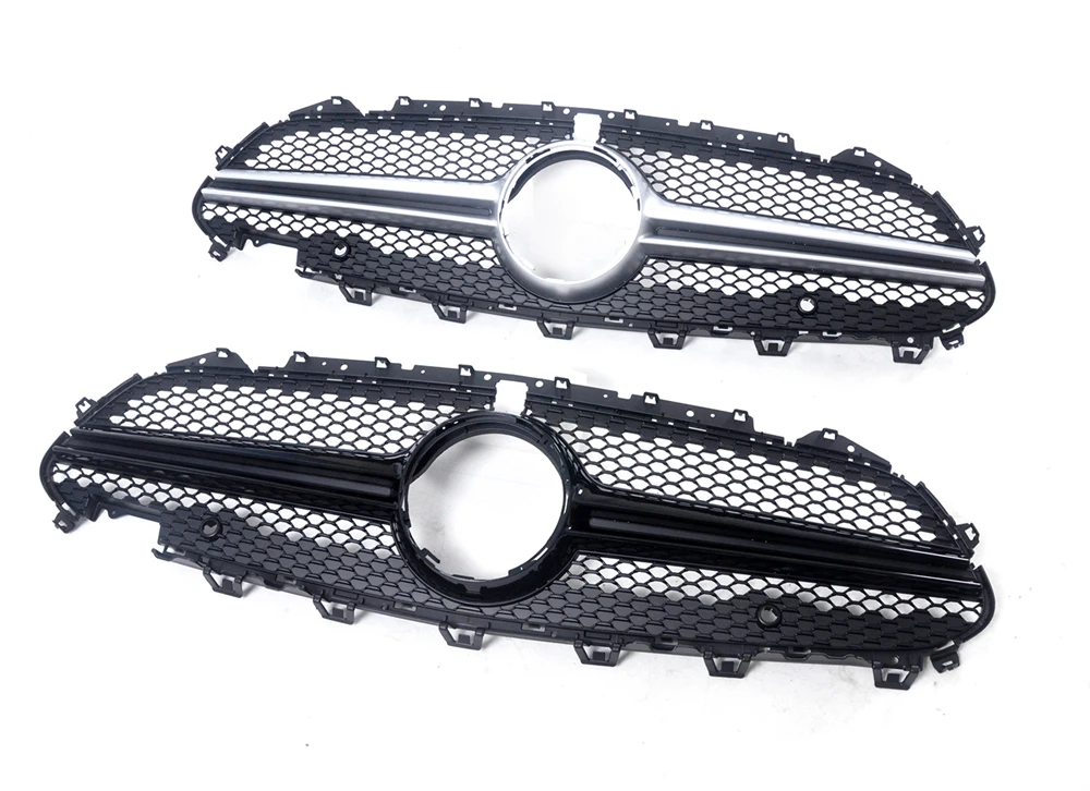 Car Front Grille Replacement Bumper Hood Mesh Mid Upper Grid Grill Auto ...