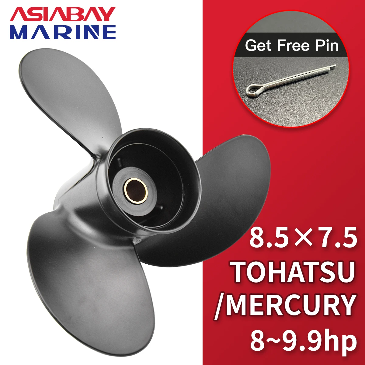 Outboard-Propeller-For-Tohatsu-Mercury-8hp-9-9hp-8-5-7-5-Boat-Motor ...