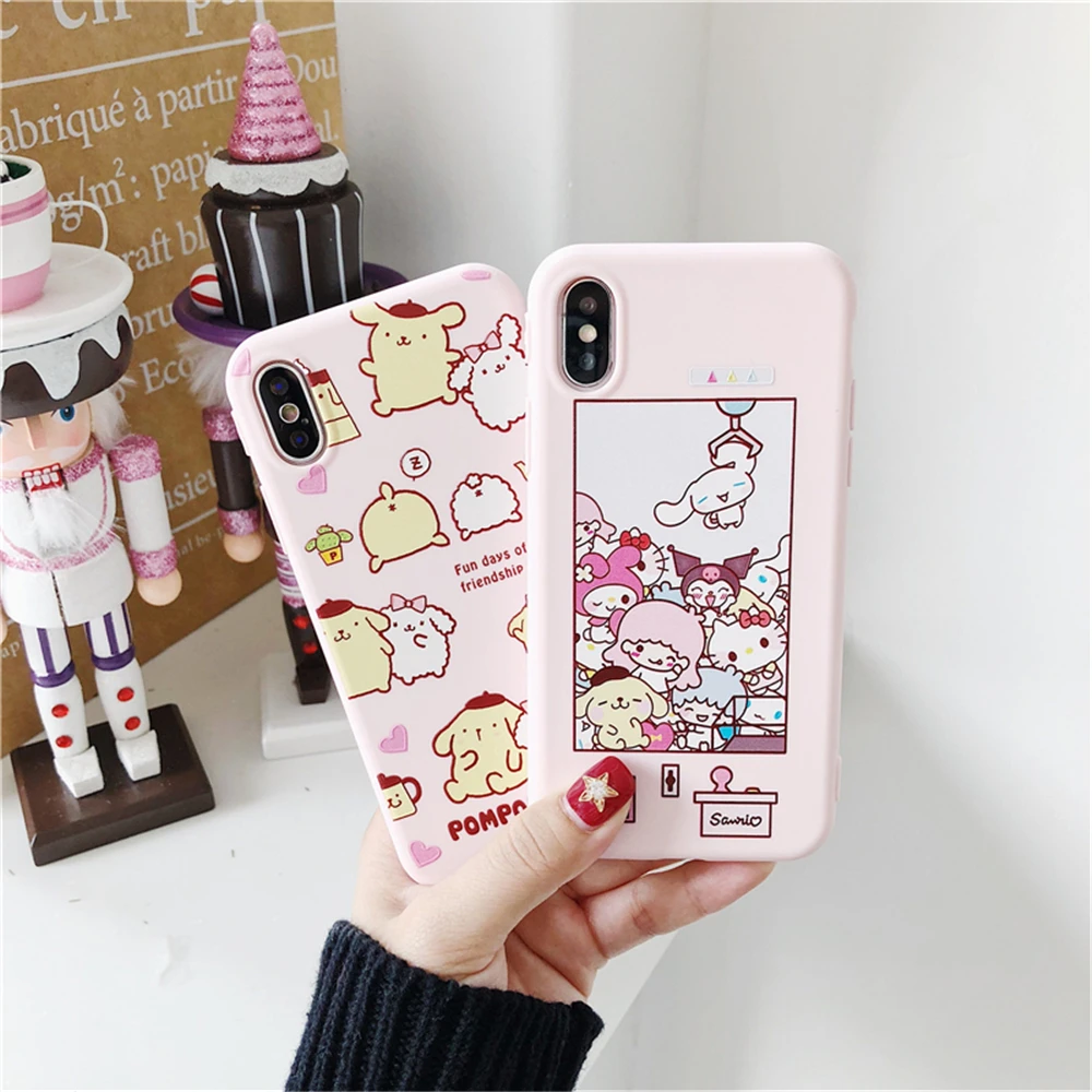 Sanrio Pom Purin/Cinnamoroll Collection Soft TPU Phone Case For IPhone ...