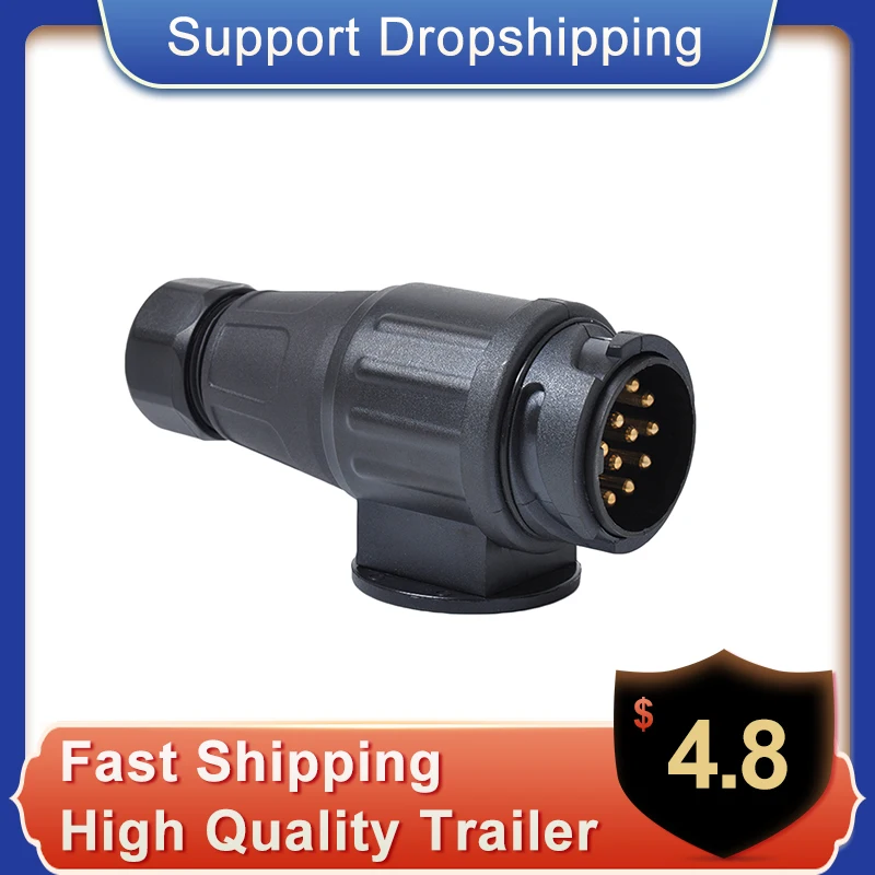 1pc 12V 13 Pin Trailer Plug Waterproof Trailer 13 Pole Electrical ...
