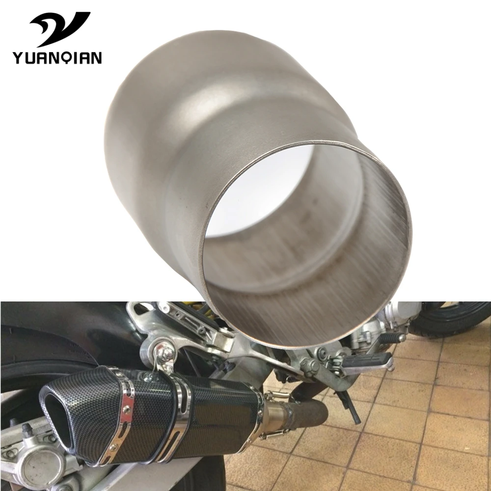 Universal-motorcycle-Exhaust-Adapter-Reducer-Connector-Pipe-Tube-For ...