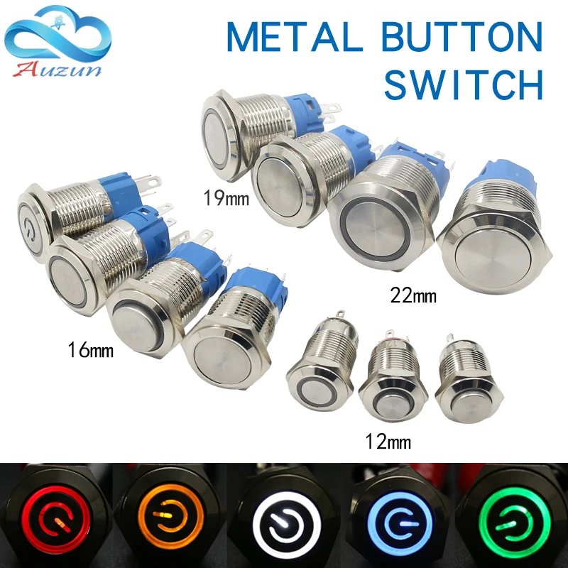 Metal Push Button Switch | Switch Led Button | Light Push Button ...