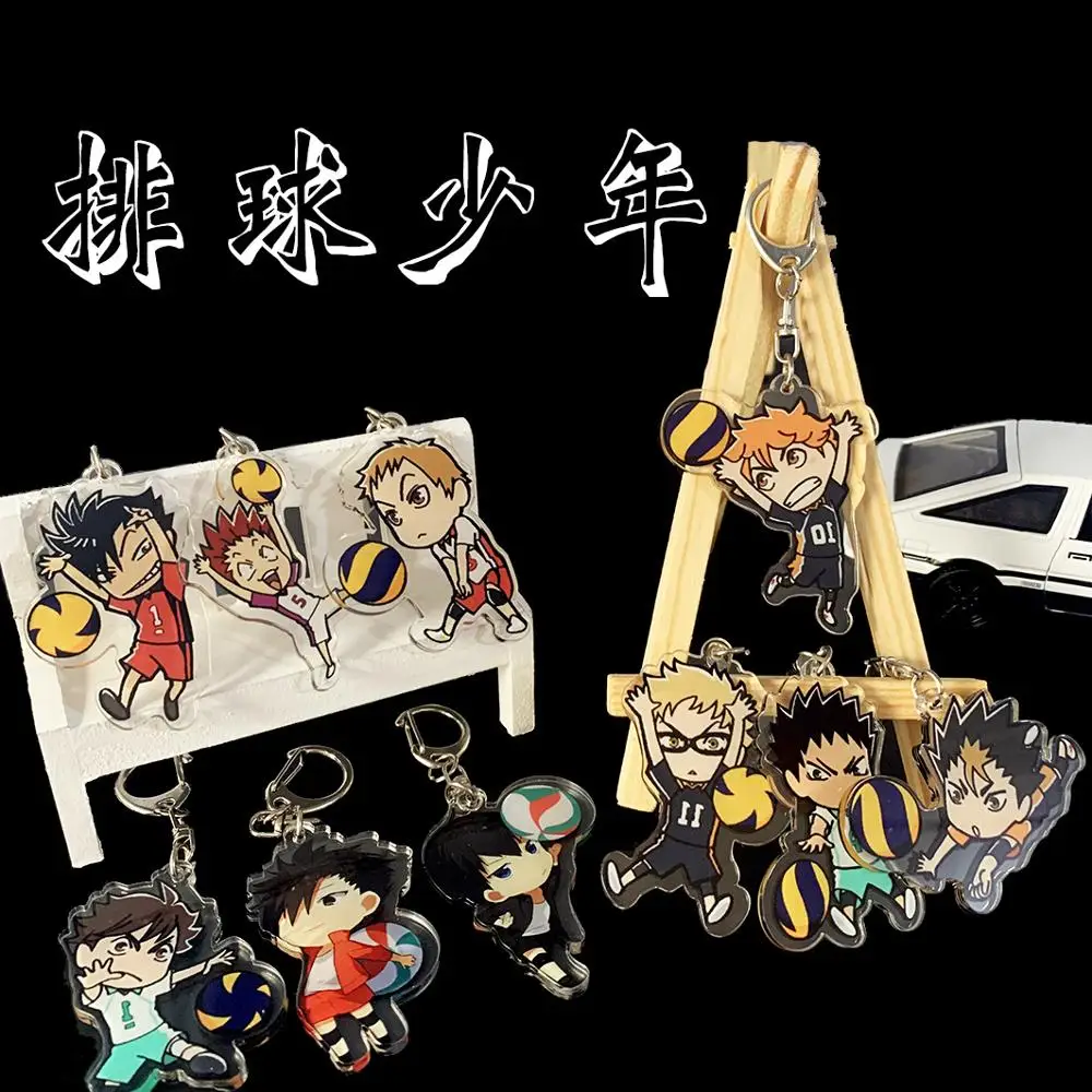 Haikyuu-Anime-Volleyball-Boy-Keychain-Action-Toys-Acrylic-Figure ...
