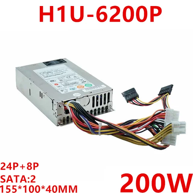 Original PSU For Emacs Small 1U 200W Switching Power Supply H1U-6200P ...
