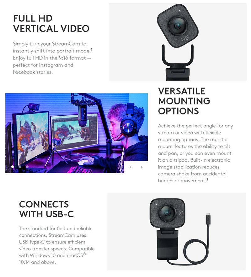 Logitech Streaming Webcam Full 1080p HD – League of Legends Fan Store